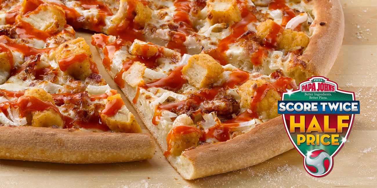 Half Price Pizza If Your Team Scores Twice